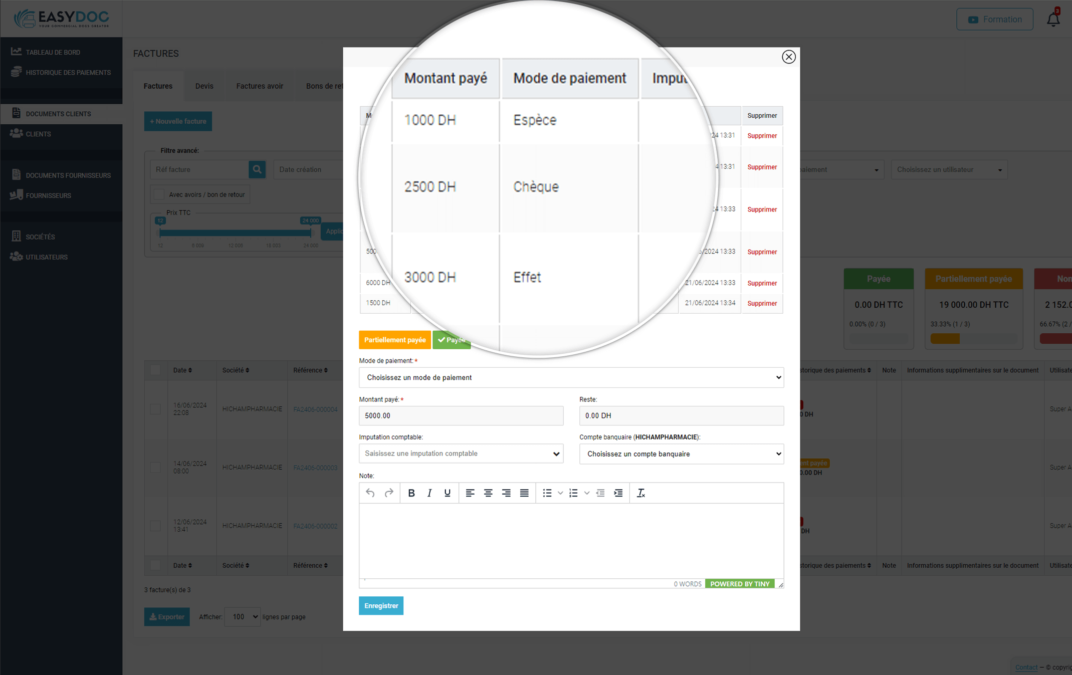 EasyDoc | Logiciel de facturation Maroc 100% illimité